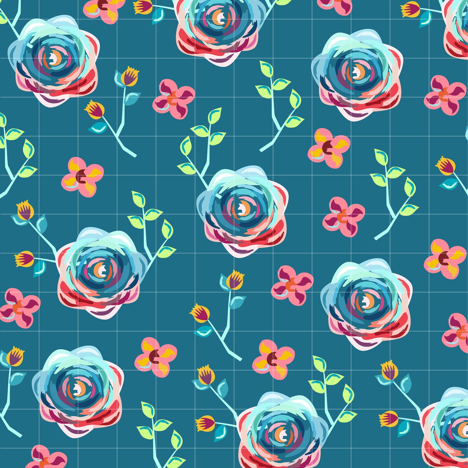 Boho Floral Digital Paper: boho Florals With Fall - Etsy