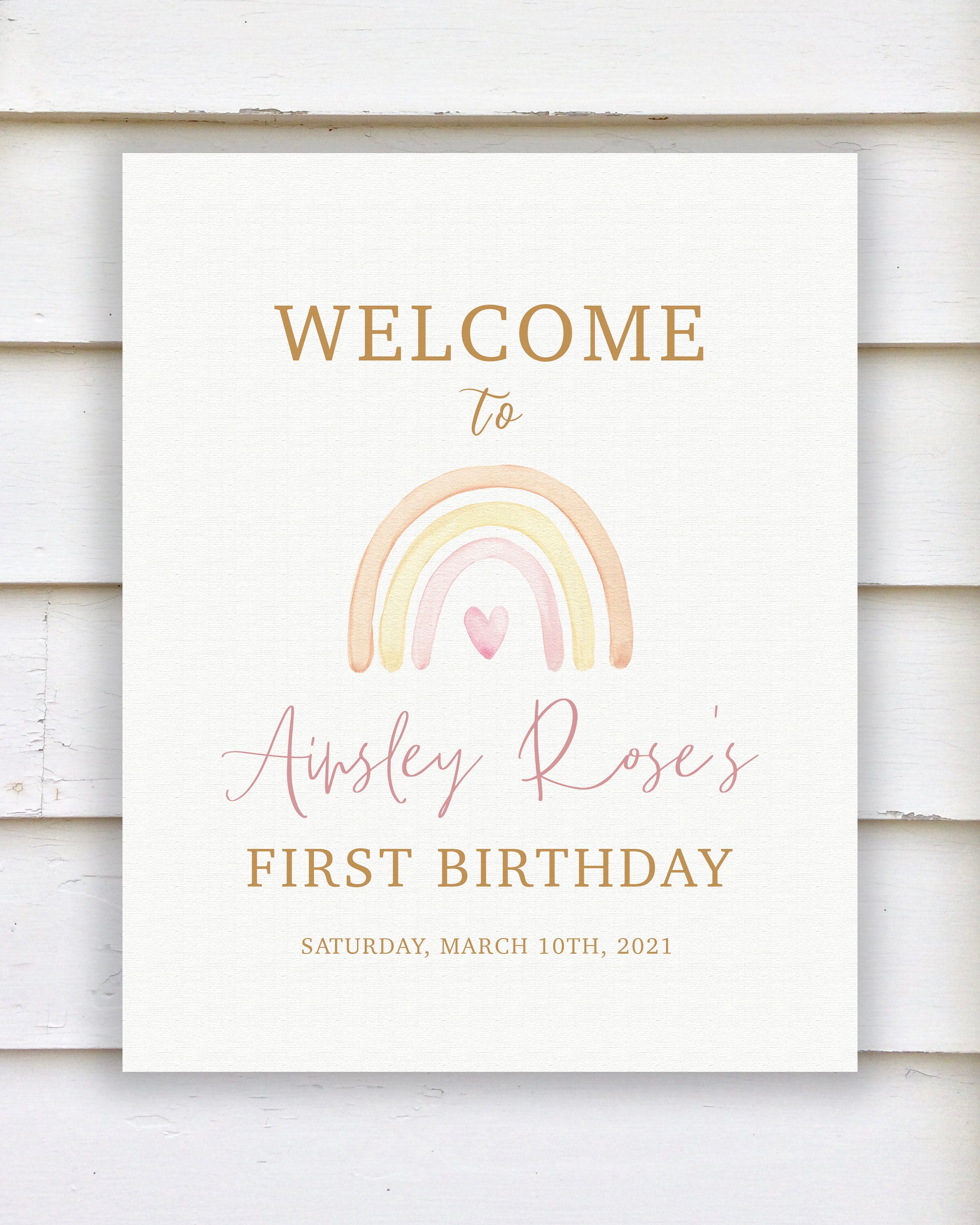 Boho Rainbow Welcome Sign Digital File: rainbow - Etsy Canada