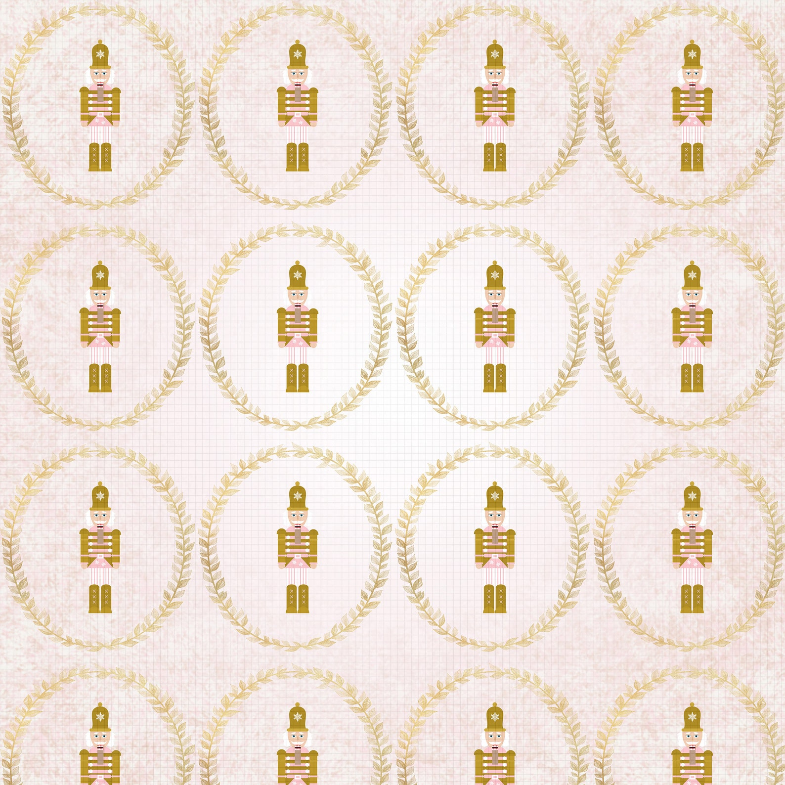 Pink and Gold Christmas Digital Paper - "pink Christmas" With ...