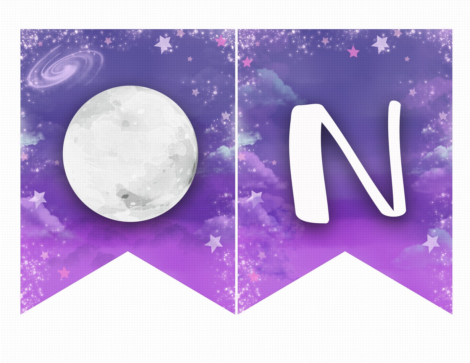 Space One Banner Printable: one Outer Space - Etsy