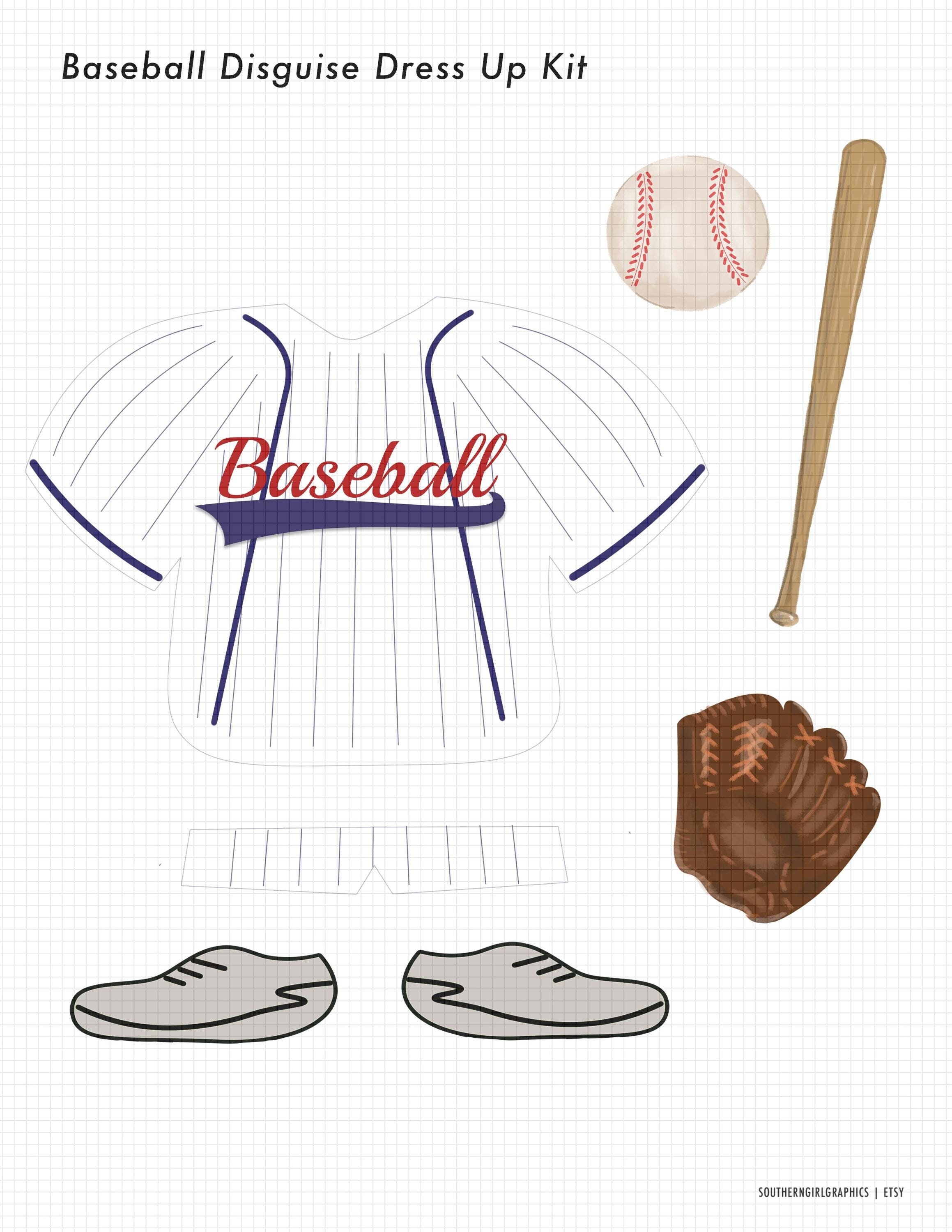 Baseball Turkey Disguise Clip Art - Baseball Player, Pinstripe, Player ...