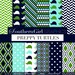 Sea Turtles Digital Paper: sea Turtles With Navy - Etsy