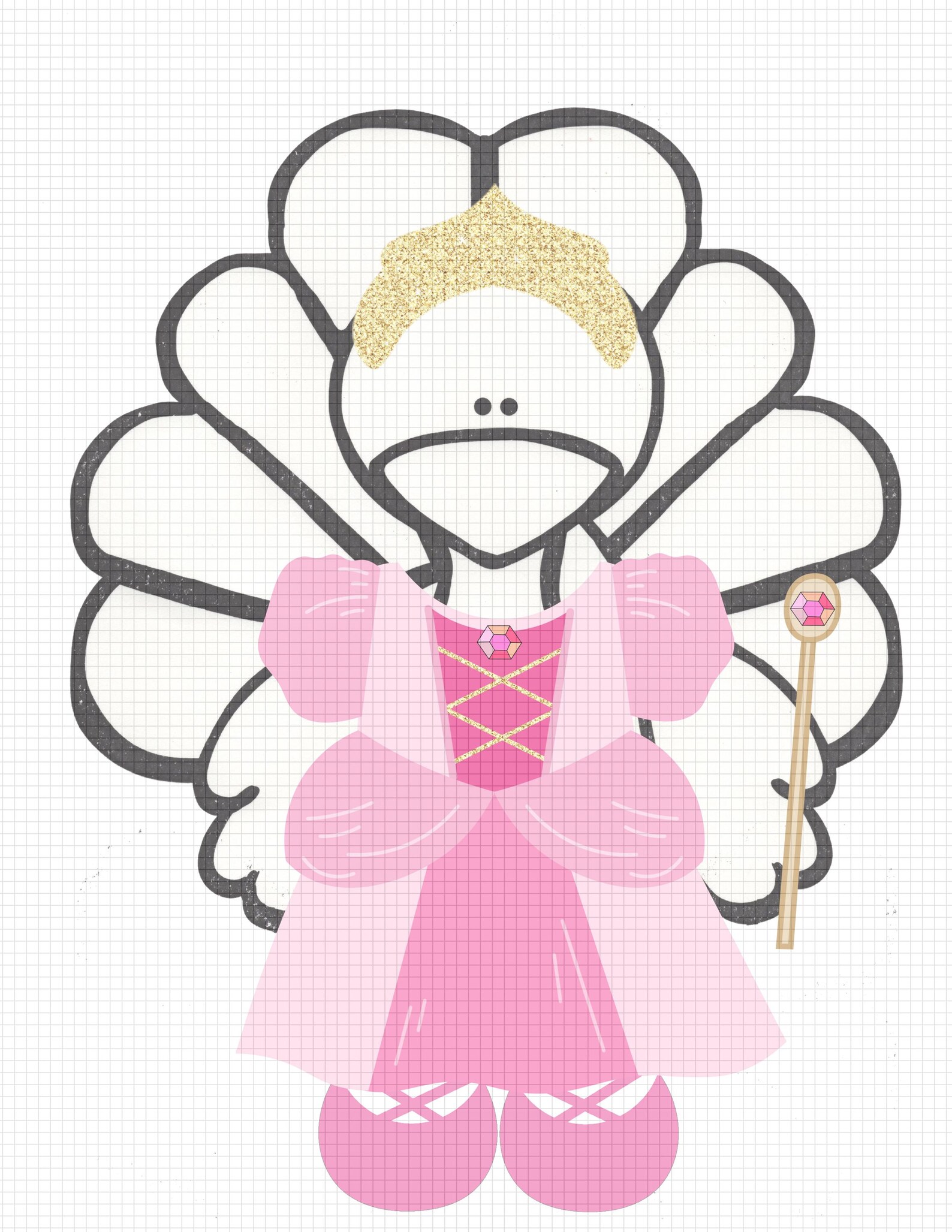 Turkey Disguise Printable - Pink Princess, Turkey, Princess Dress ...