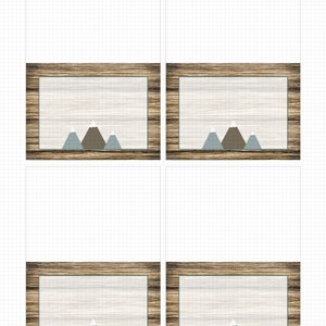 Adventure Place Cards Printable: "mountain TENT Card" Adventure, Baby ...