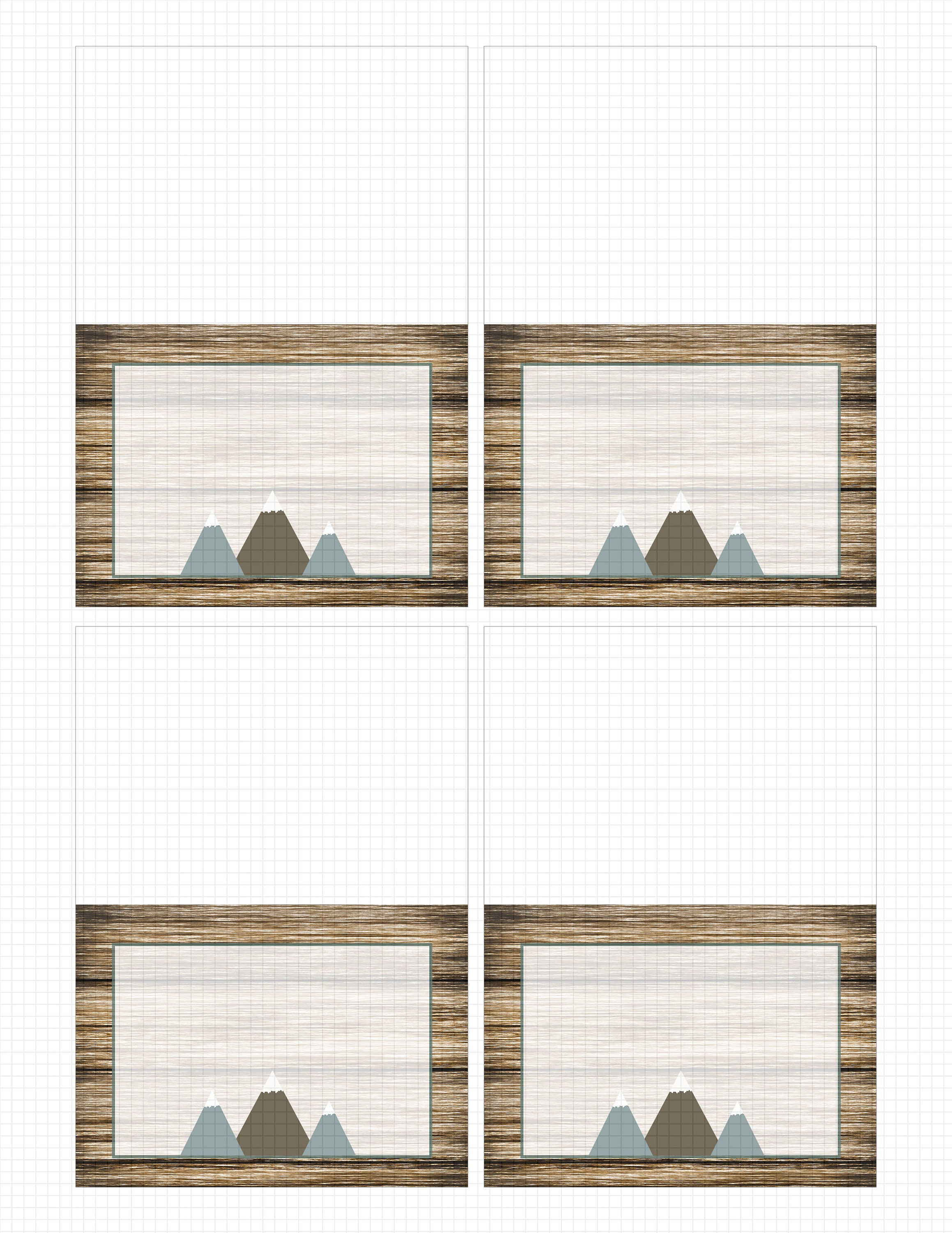 Adventure Mountain Tent Cards: Plaid Place Cards (printable PDF) - Etsy