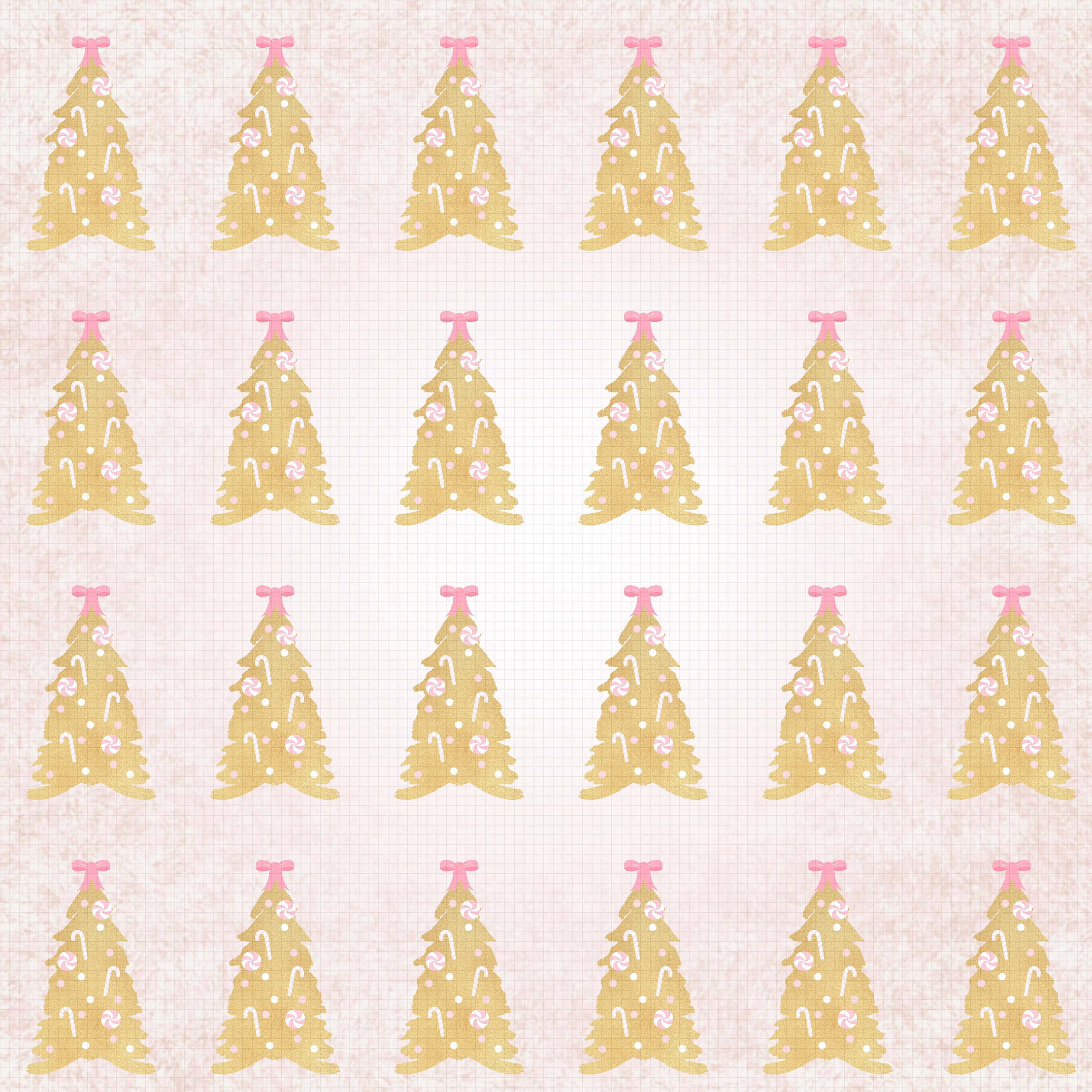 Pink and Gold Christmas Digital Paper pink - Etsy