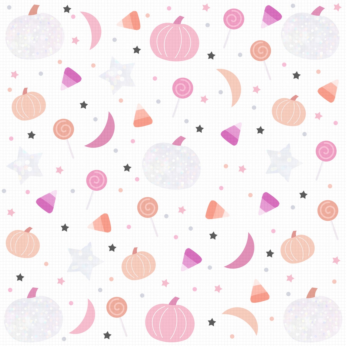 Pink Halloween Digital Paper pink Halloween With - Etsy