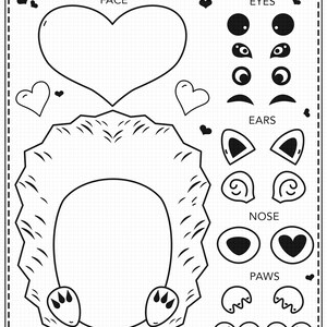 Valentine Cut and Paste Printable - "valentine Craft" Writing ...