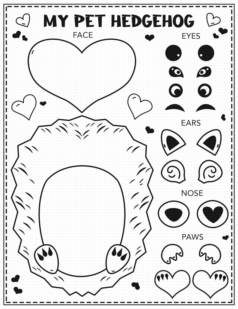 Valentine Cut and Paste Printable - "valentine Craft" Writing ...