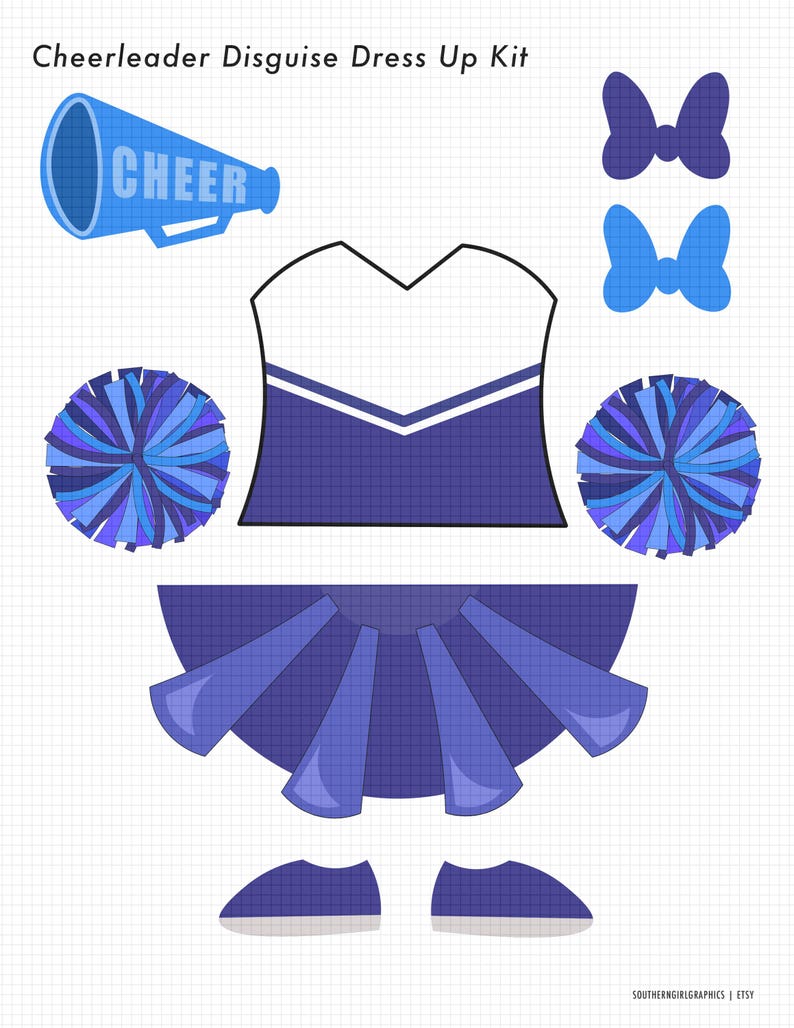 Cheerleader Turkey Disguise Printable: Thanksgiving Coloring Activity ...