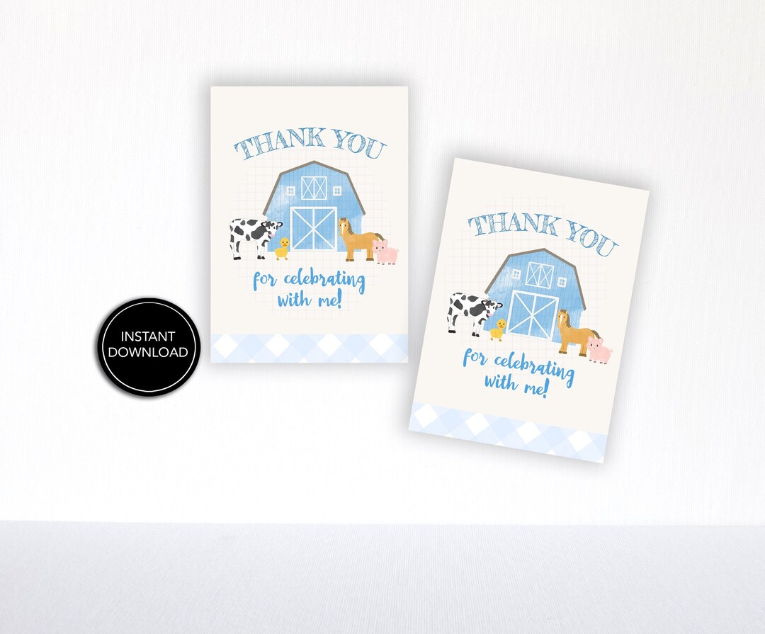 Boy Farm Birthday Favor Tag Printable: farm FAVOR Tag Farm Animal ...
