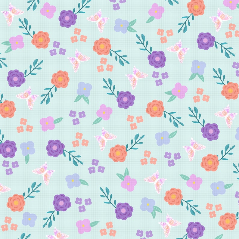 Butterfly Digital Paper: spring Butterflies Purple - Etsy