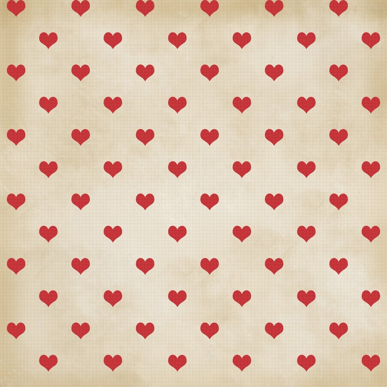 Vintage Valetine Digital Paper: vintage Valentines - Etsy