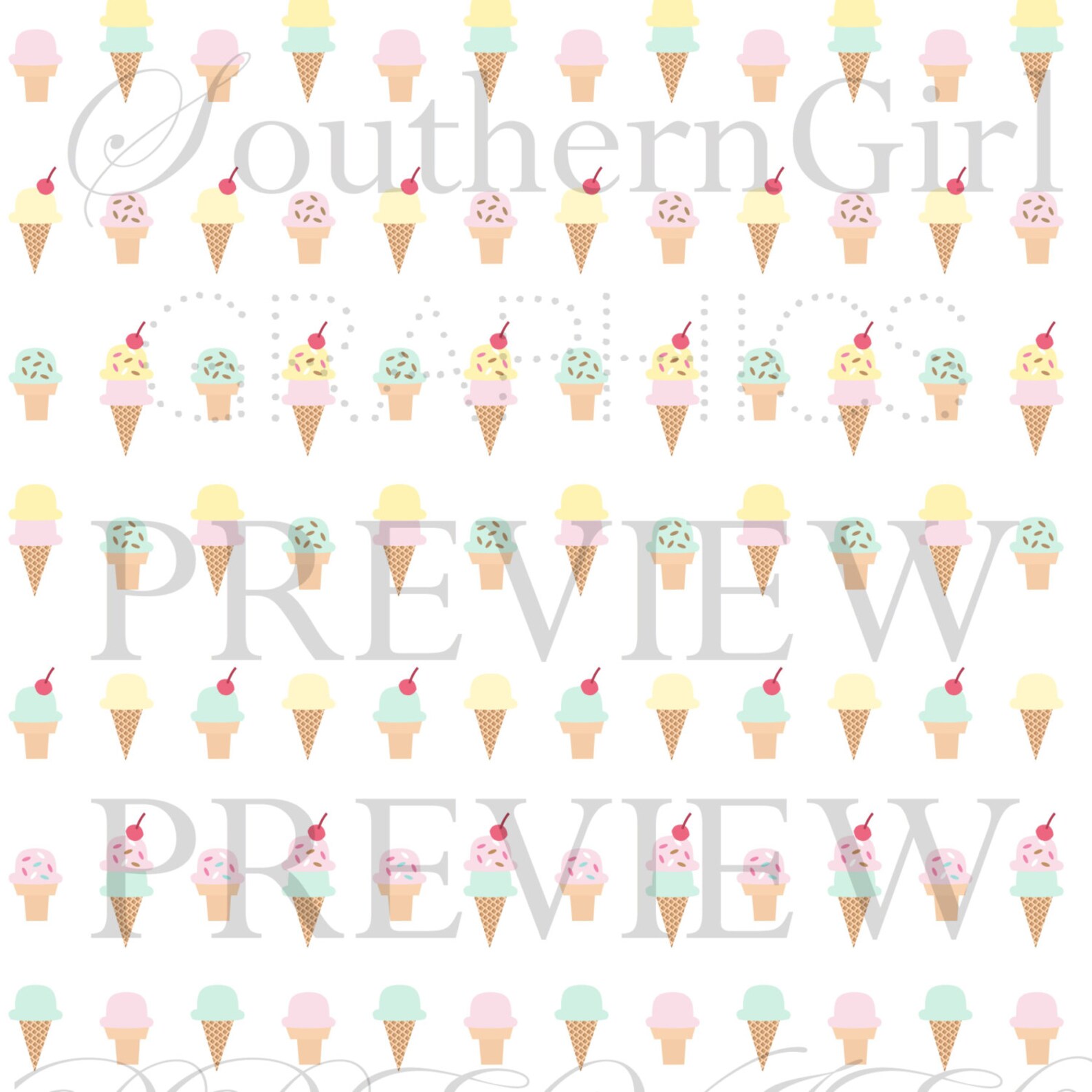 Ice Cream Party Digital Paper ice CREAM Party - Etsy