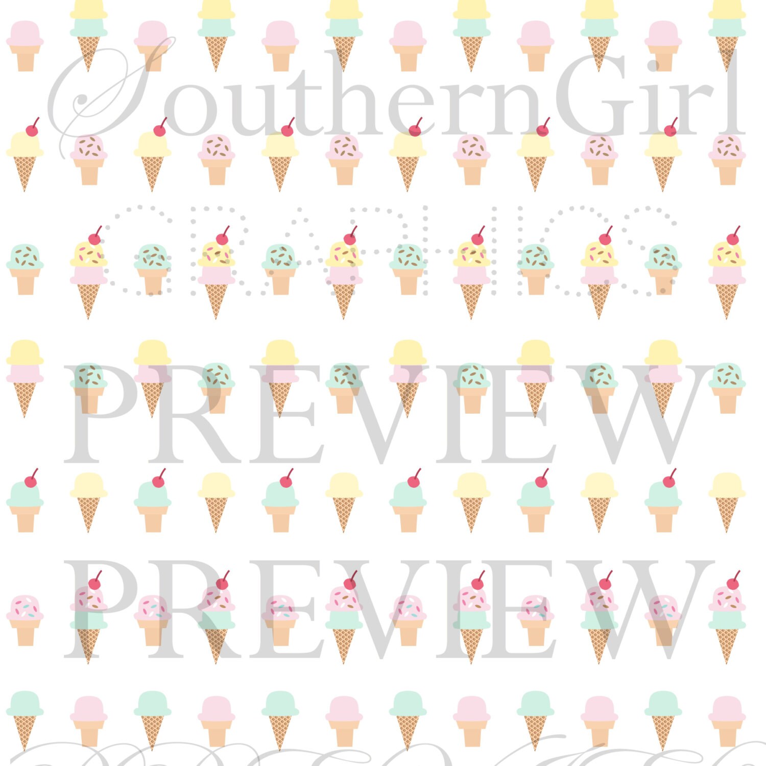 Ice Cream Party Digital Paper ice CREAM Party - Etsy