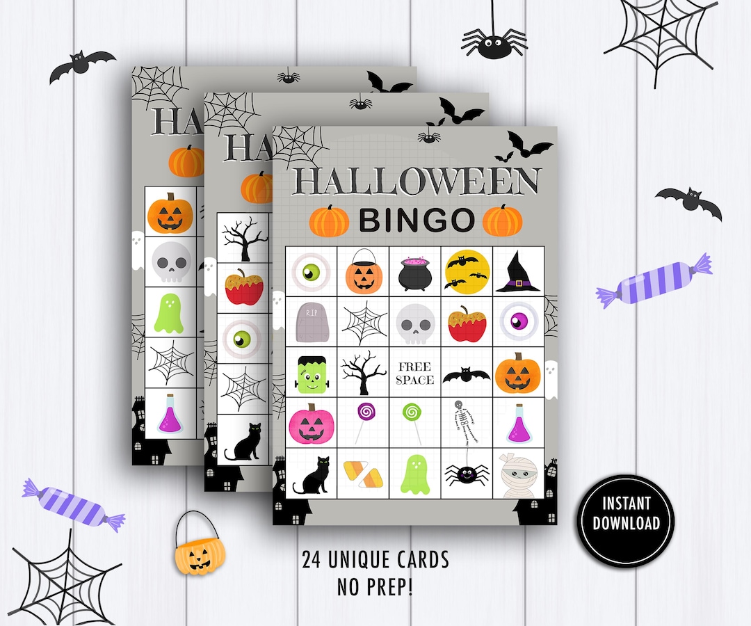 Halloween Bingo Cards Printable - Halloween Classroom Activities ...