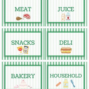 Grocery Store Pretend Play Printable Bundle: "market Play" Pretend ...