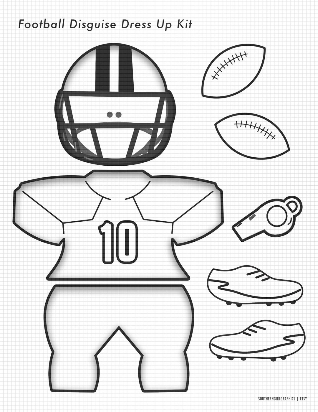 Coloring Football Turkey Disguise Clip Art - Football Turkey, Soccer ...