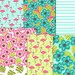 Flamingo Digital Paper: flamingos With Tropical Watercolor Pink, Aqua ...