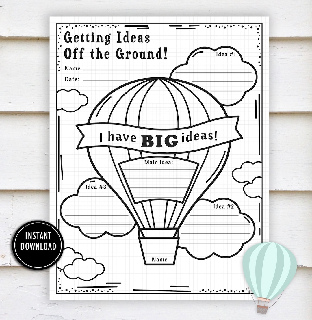 Hot Air Balloon Bulletin Board Activity: "balloon CRAFT Printable ...