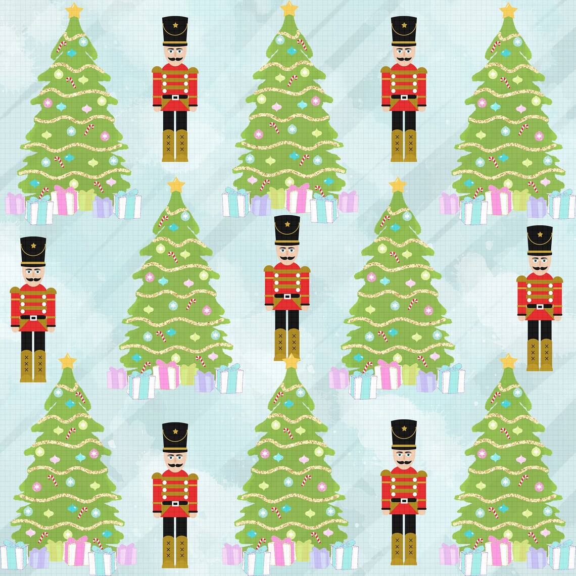 Nutcracker Digital Paper toy SOLDIER Digital - Etsy