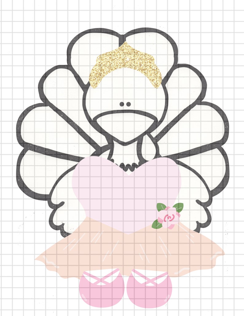 Turkey Disguise Printable - Ballerina Turkey, Ballerina Disguise ...