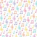 Music Digital Paper music Notes With Bright Neon Music Notes, Piano ...