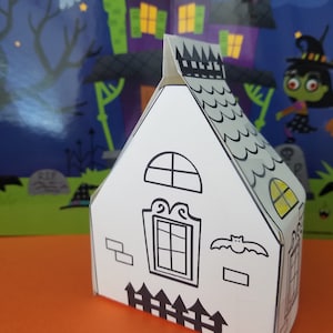 Kids Halloween Activity: Coloring, Halloween, House, Spooky House ...
