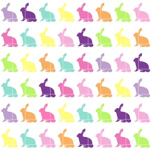 Easter Craft Digital Paper: "easter Basket" Bright, Rainbow, Easter ...