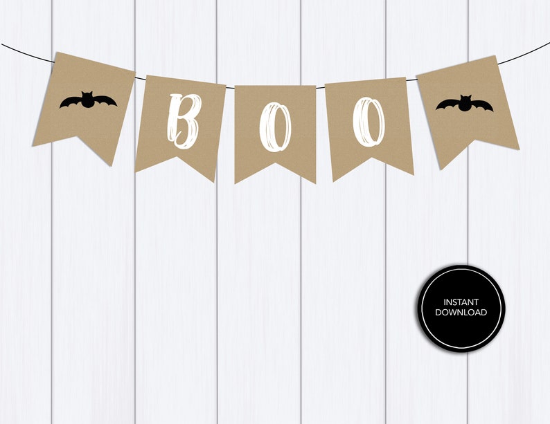 Boo Banner Printable Digital Download: boo Pennant - Etsy