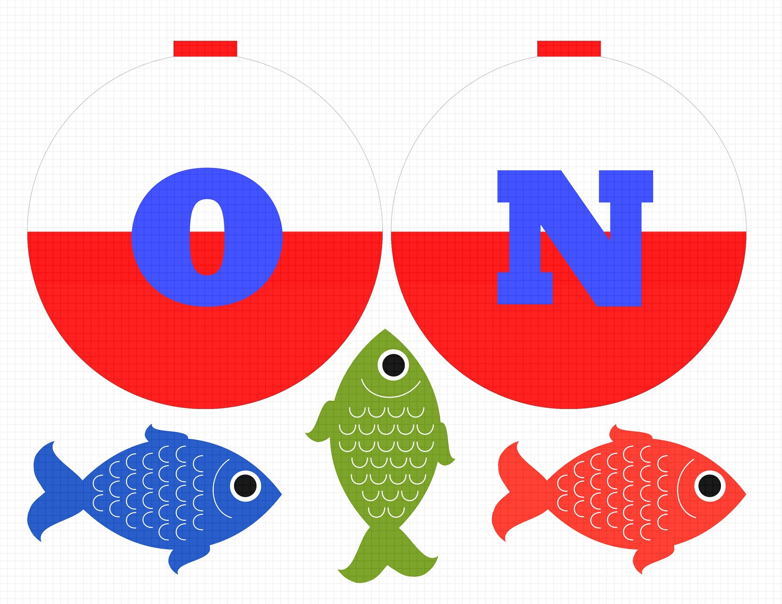 Ofishally One Banner Printable Digital Download: "bobber Banner" Banner ...