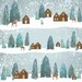 Christmas Woods Digital Paper - "christmas Woods" With Deer, Cabin ...