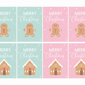 Gingerbread Gift Tag Printable: "gingerbread CHRISTMAS Tag" Gingerbread ...