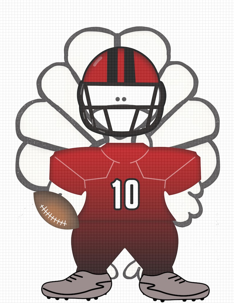 Turkey Disguise Clip Art - Football Turkey, Soccer Player Disguise ...