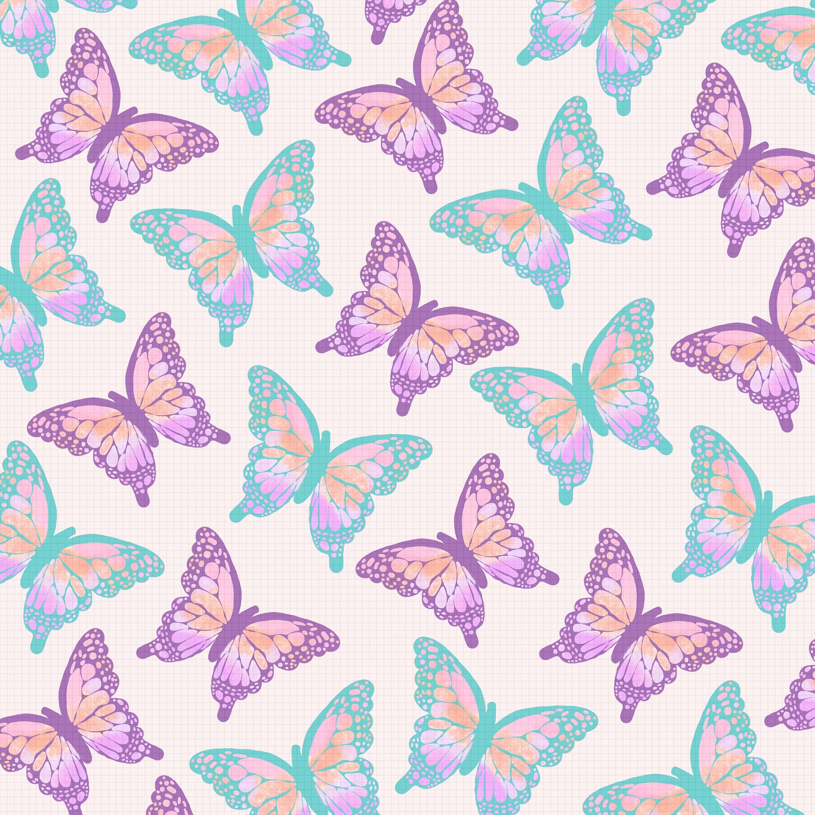 Butterfly Digital Paper: spring Butterflies Purple - Etsy