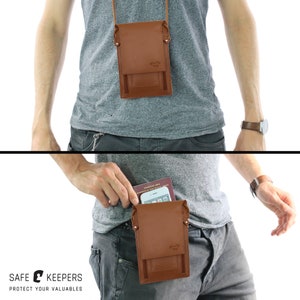 Safekeepers Neck Pouch - Phone Pouch - Mobile Pouch - Passport Wallet ...