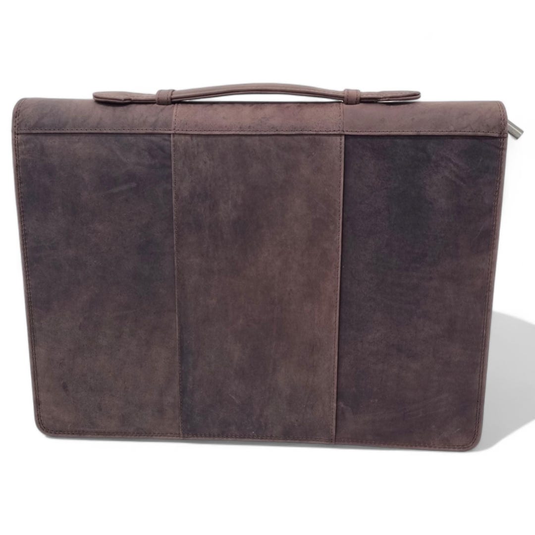 Document Folder - Leather Folder A4 - Writing Folder With Handle ...