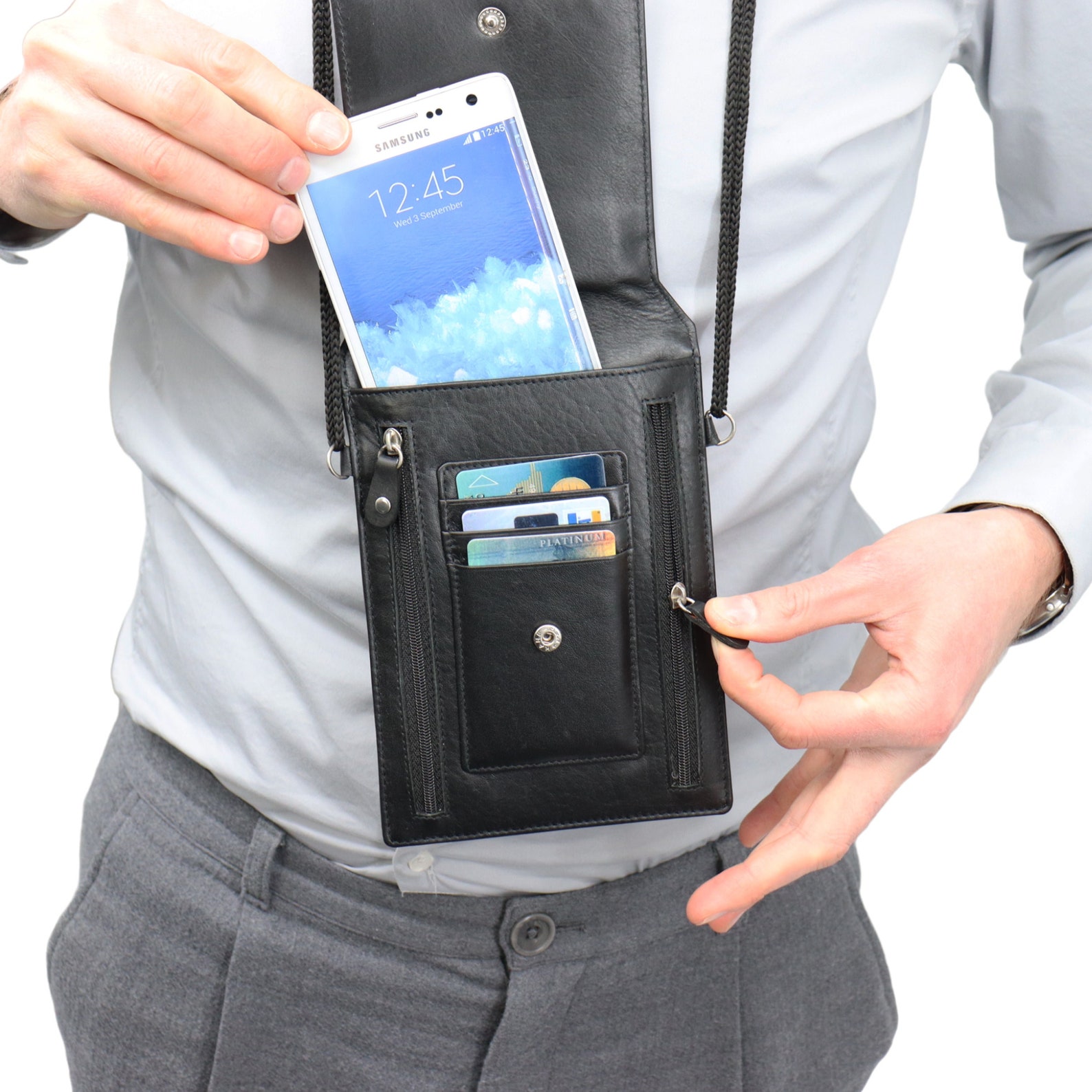 Safekeepers Neck Pouch - Phone Pouch - Mobile Pouch - Passport Wallet ...