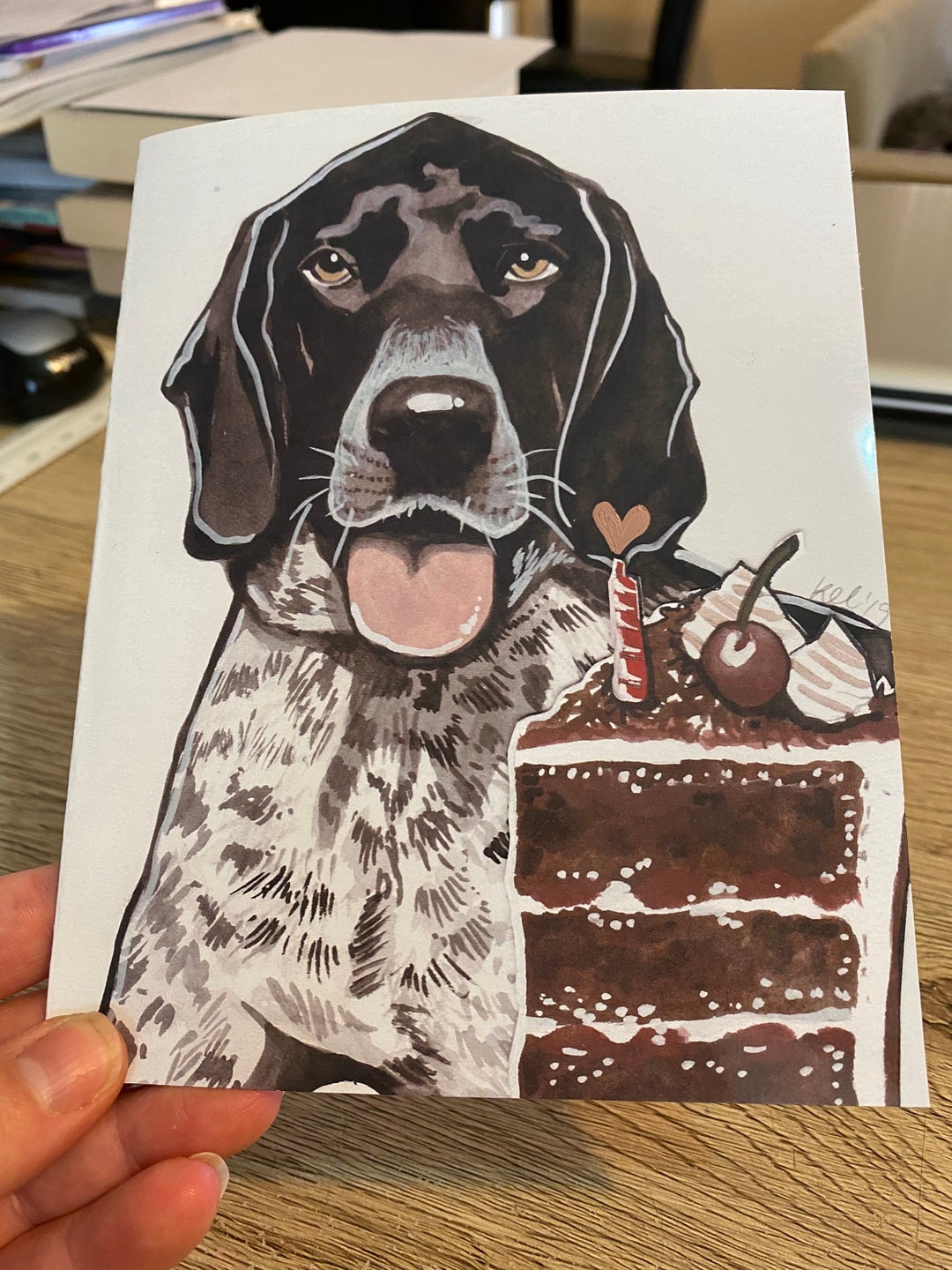 GSP Birthday Card, Printed Hand Illustrated Design - Etsy