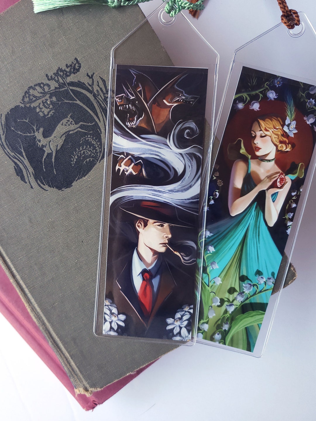 Hades and Persephone 1920s Deco Style Double Sided Bookmark - Etsy