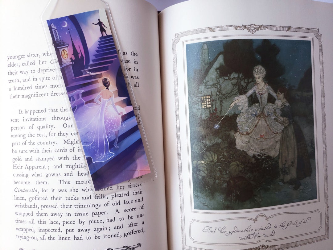 Double-sided Cinderella Bookmark: Fairy Tale Book Lover Gift - Etsy