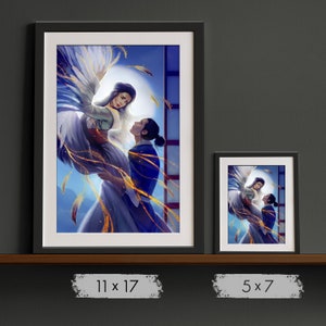 5" X 7" and 11" X 17" the Crane Wife Illustration Print - Etsy