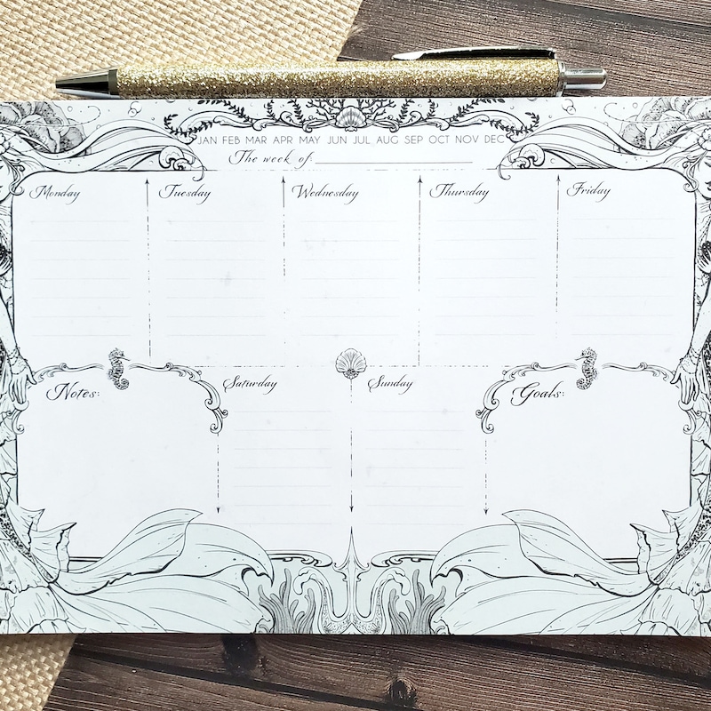 Weekly Planner Pad - Etsy