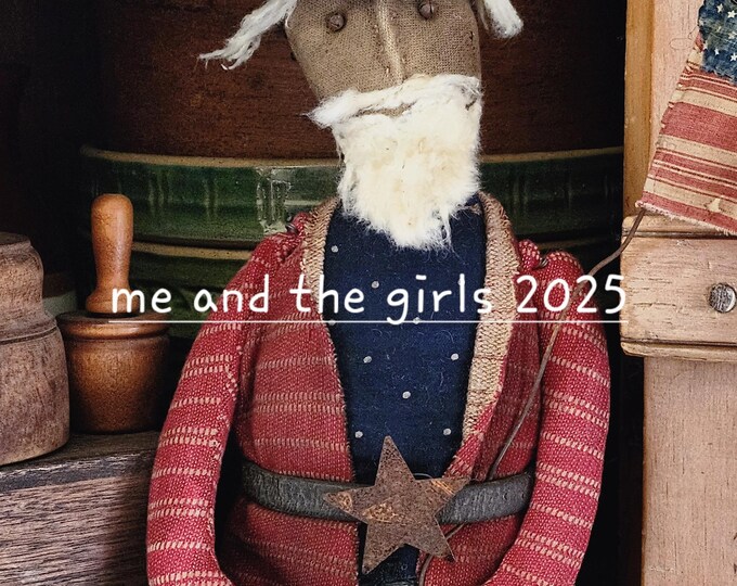 Primitive Uncle Sam, Uncle Sam Doll, Americana Sam, Patriotic Doll ...