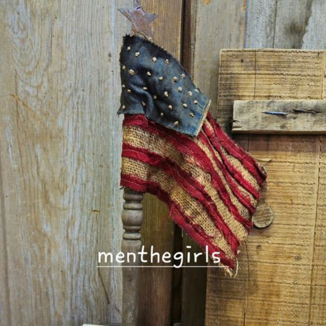 Primitive Flag, Flag Make Do, Flag, 4th of July Decor, Americana Decor ...