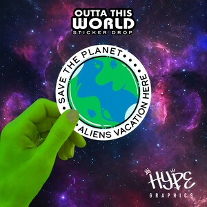 Outta This World Sticker Bundle - Set of 9 - Etsy