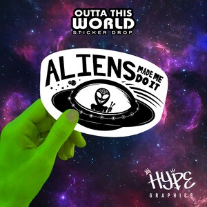 Outta This World Sticker Bundle - Set of 9 - Etsy