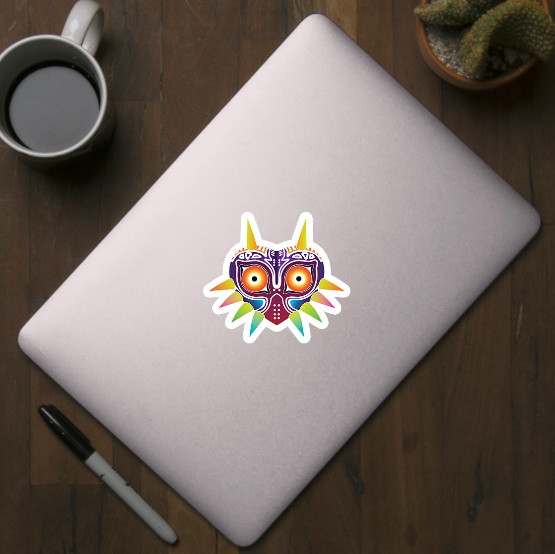 Majora's Mask Stylized Matte Vinyl Decal Sticker // FREE | Etsy