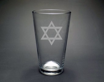 Star of david glass | Etsy