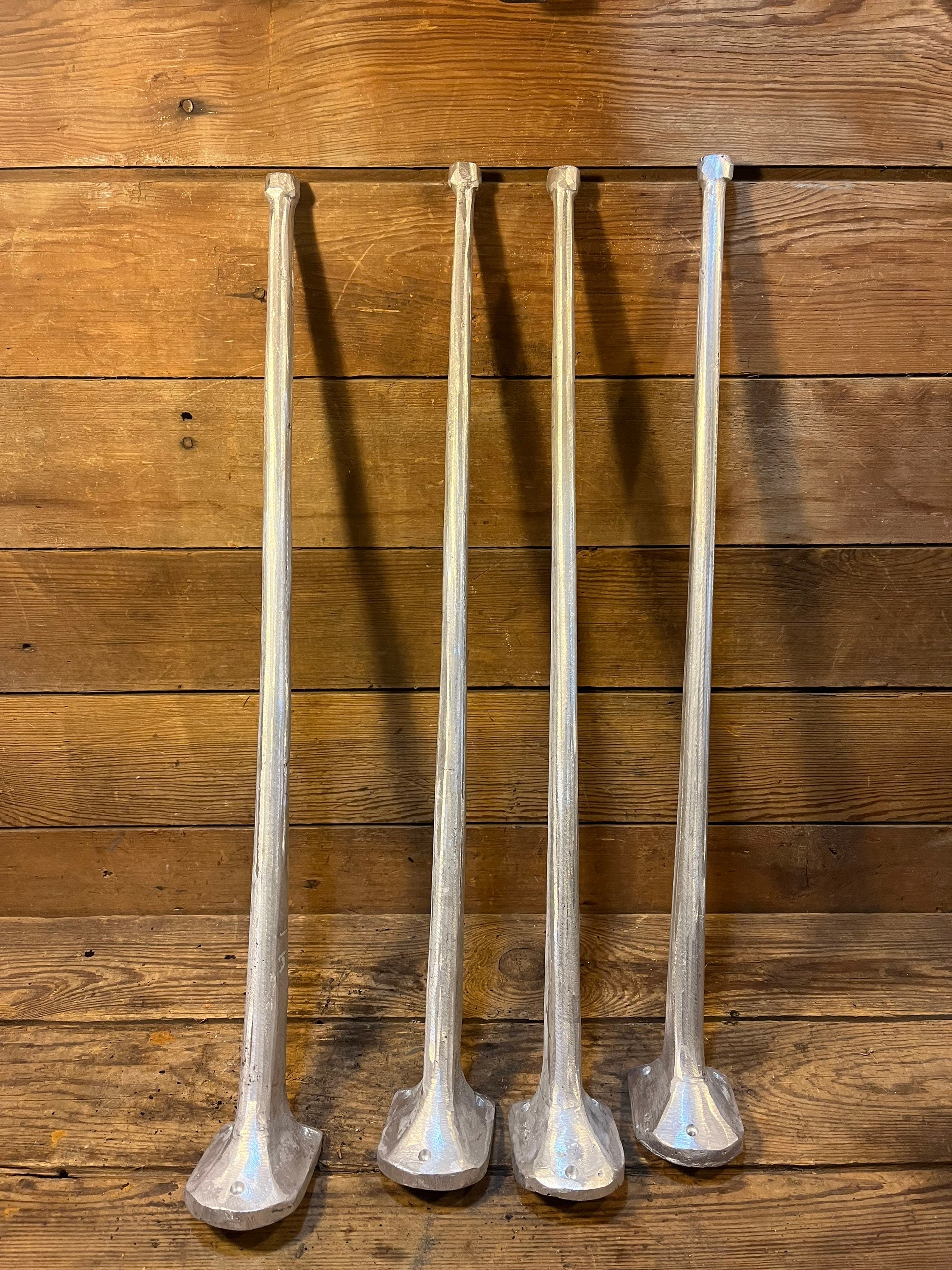 Cast aluminum table legs retro vintage style antique industrial iron Etsy